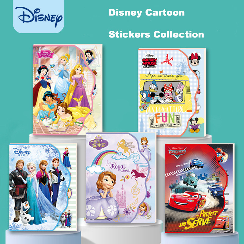 (Authorized) 8 Sheets/160 pcs Disney Cartoon Waterproof Stickers ...