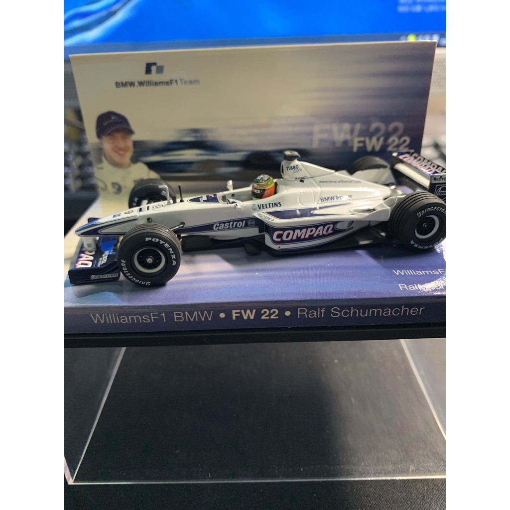 Mini Cut 1/43 Williams BMW F1 Fleet FW22 Ralph Schumacher High Box ...
