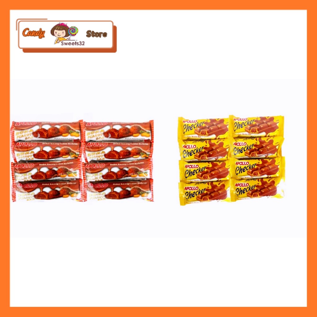 (8pcs) Apollo Roka Peanut Bar 1080 / Apollo Checker Bar 1788 | Shopee ...