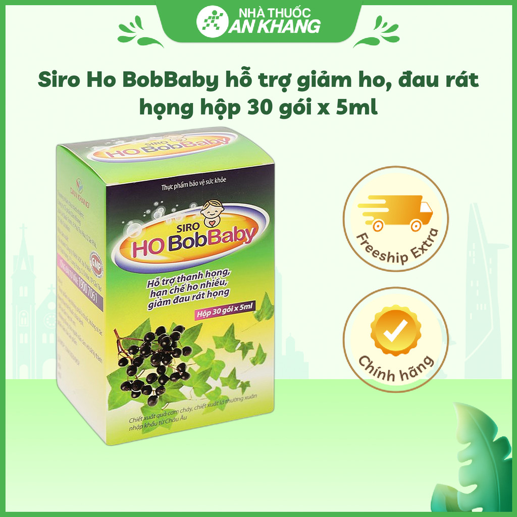 Bobbaby Cough Syrup helps relieve cough and sore throat, box of 30 ...