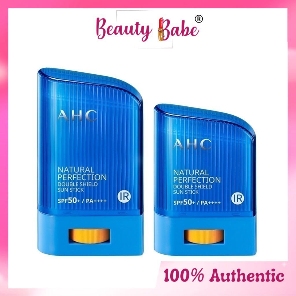 AHC Natural Perfection Double Shield Sun Stick SPF50+ / PA++++ 14g / 22g [BeautyBabe] | Shopee ...
