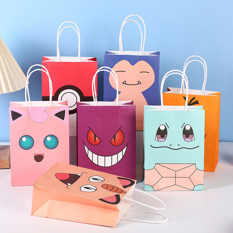 Pokemon Gift bags for banquets and parties with different character ...