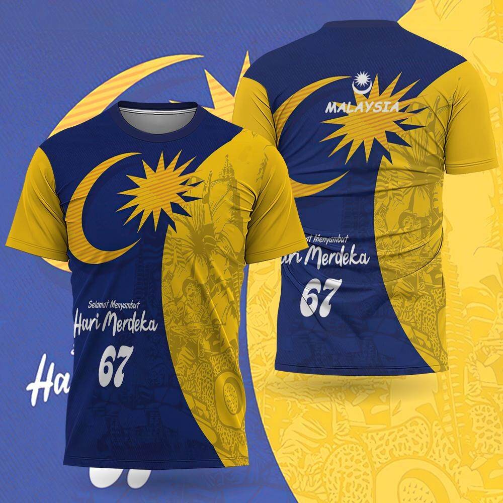 baju tshirt merdeka 2024 T-shirt Merdeka Malaysia Day Jersey Theme Baju ...