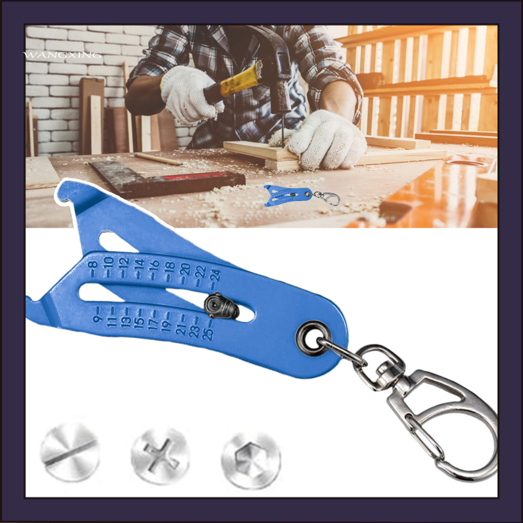 [WX] Dual Scale Bolt and Nut Identifier Metric and Measurements Tool ...