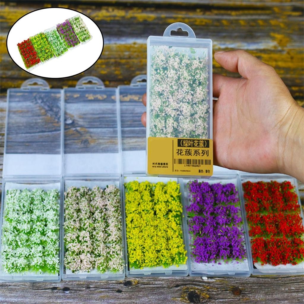 [uguuiya] DIY Miniature Flowers Cluster Mini Model Train Garden ...