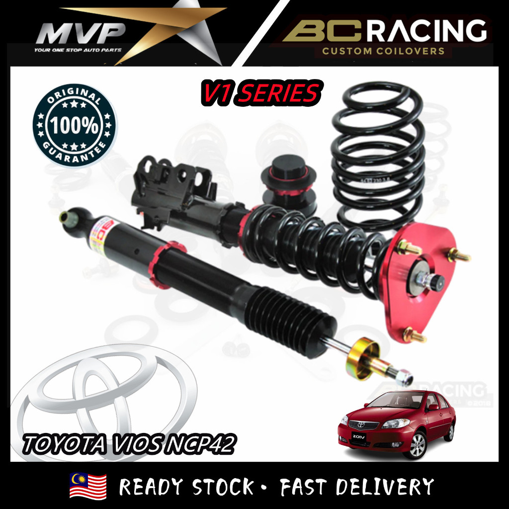 Original BC Racing V1 Toyota Vios NCP42 Adjustable Absorber High Low ...