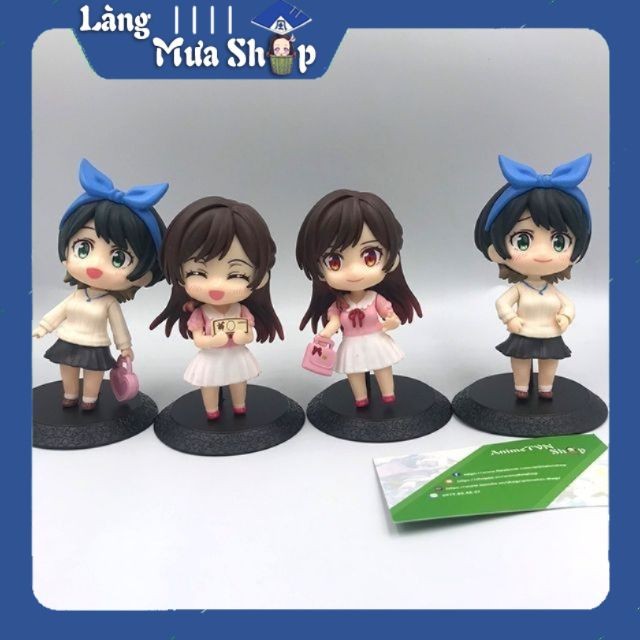 Combo Set of 4 Anime/Manga Kanojo Models Super Cute Chibi Style ...