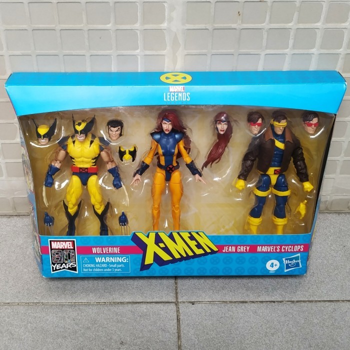 Hasbro MARVEL LEGENDS X-MEN 3-PACK CYCLOPS JEAN Gray WOLVERINE LOVE ...