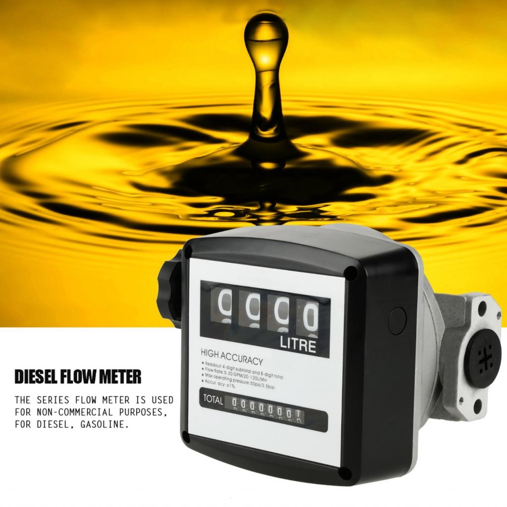 Digital Diesel Flow Meter Gas Fuel Oil Counter FM-120-2 | Shopee Malaysia