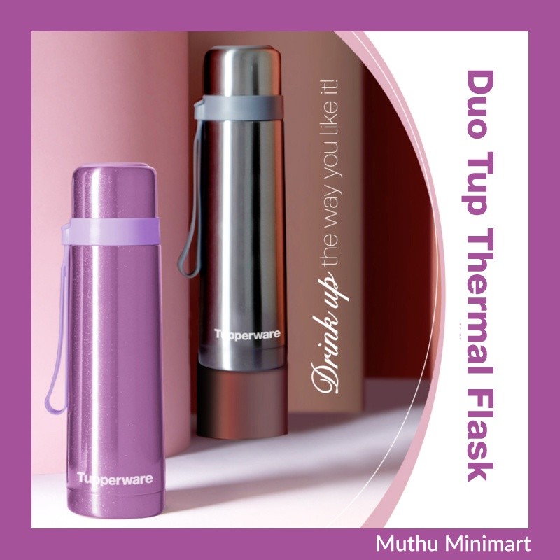 Original Tupperware | Duo Tup Thermal Flask Thermo Flask | Botol Air Panas 500ml | Shopee Malaysia