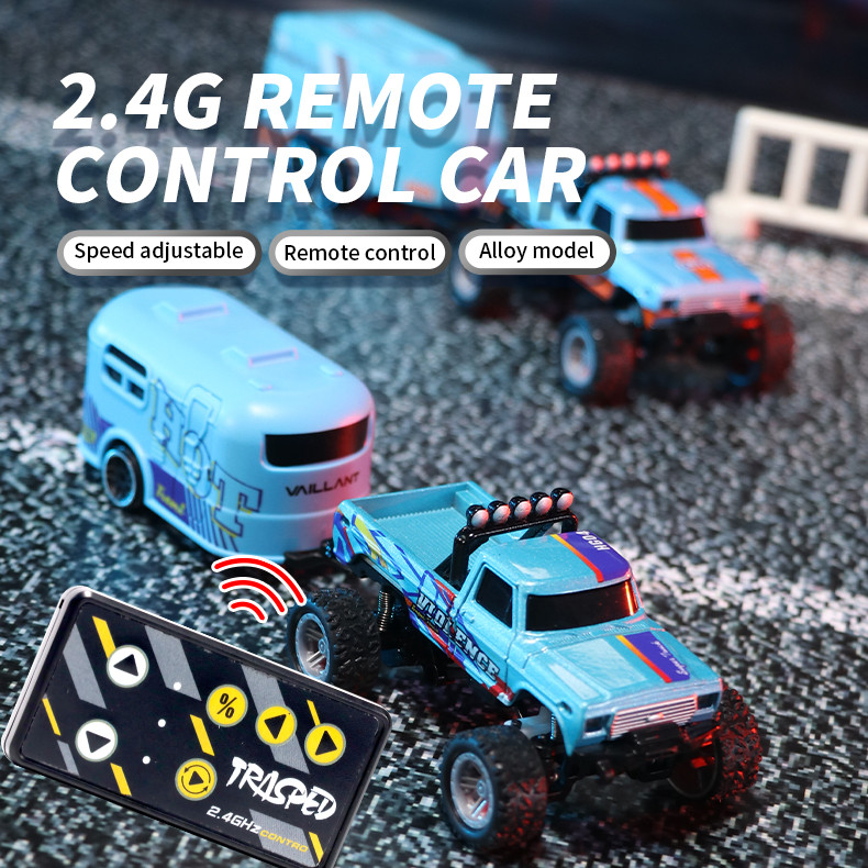 Mini of-road alloy car 1:64 speed mini remote control car model with ...