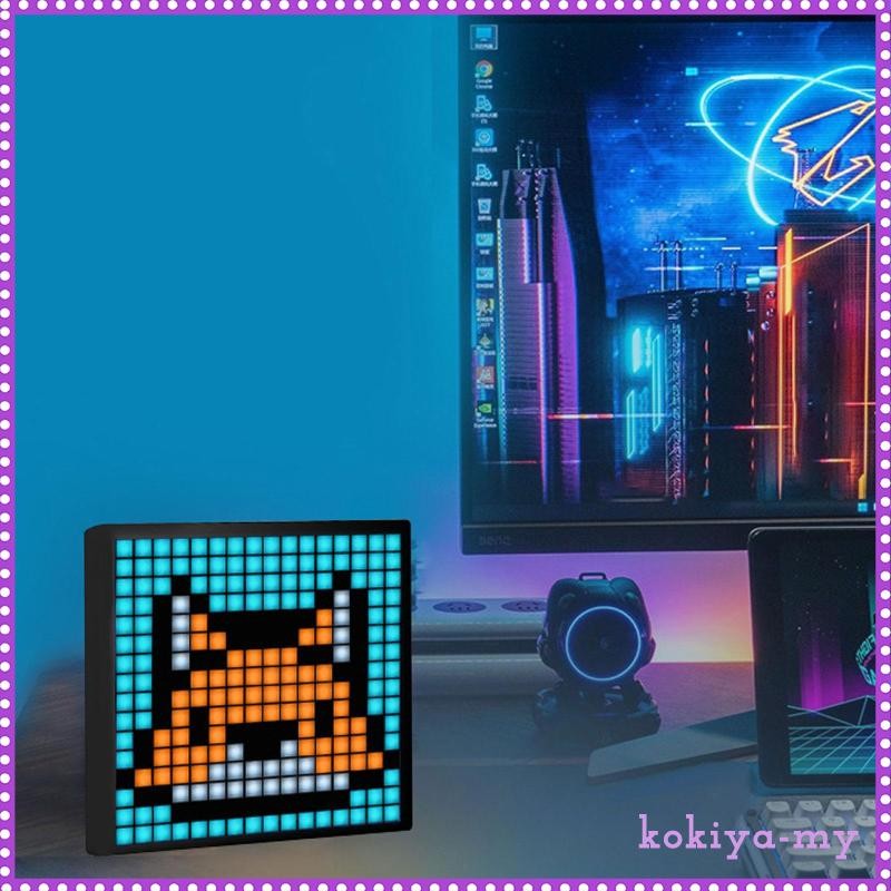 [KokiyaMY] Pixel Display Display DIY Bedside Table Room Decoration Wall ...