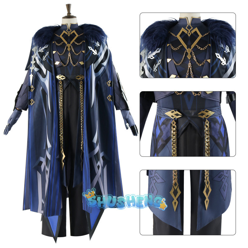 Genshin Impact The Captain cosplay costume II Capitano cosplay wig ...