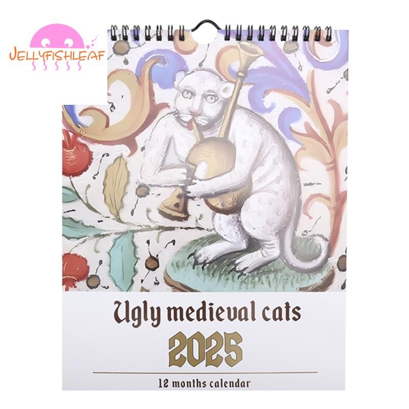 Weird Medieval Cats Calendar Funny Weird Medieval Cat Calendar 2025 Cat ...