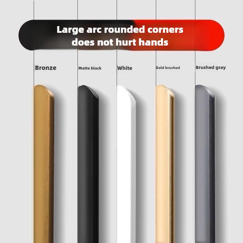 Invisible handle large wardrobe door modern simple high-end long door ...