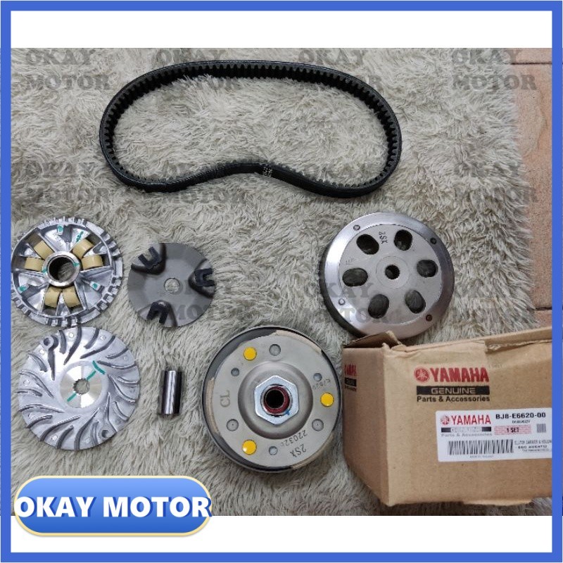 YAMAHA EGO AVANTIZ EGO SOLARIZ FRONT PULLEY REAR PULLEY +TIMING BELT pulley set COMPLETE full ...