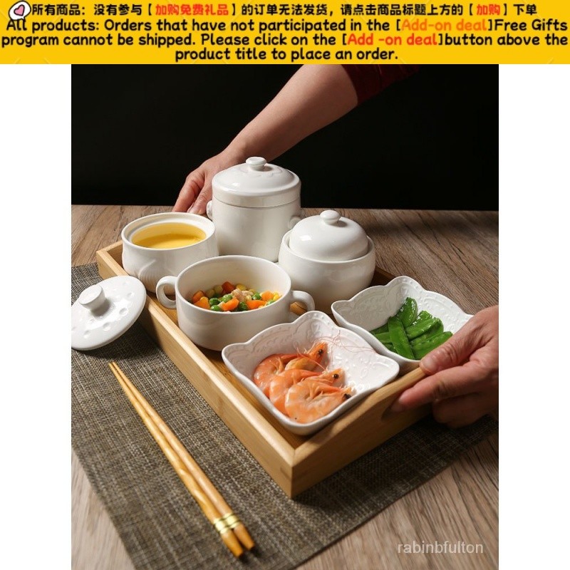 Get gifts/HY-6/Postpartum Meals Tableware Tray Light Food Swing Plate ...
