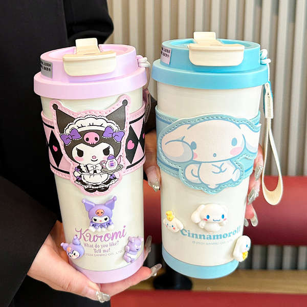 tumbler tahan sejuk budak tumbler tahan sejuk tumbler with straw Cawan termos Sanrio kulomi ...