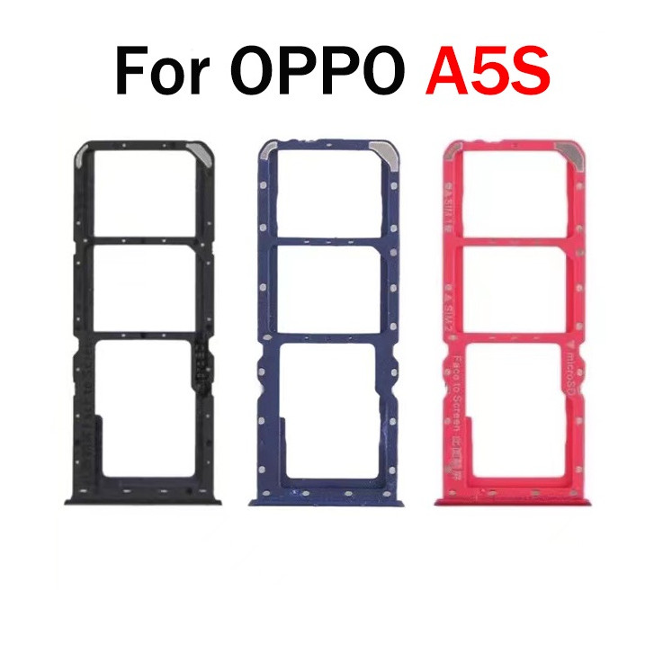 New Sim Tray Holder For OPPO A5S SIM Card Tray Slot Holder Adapter ...