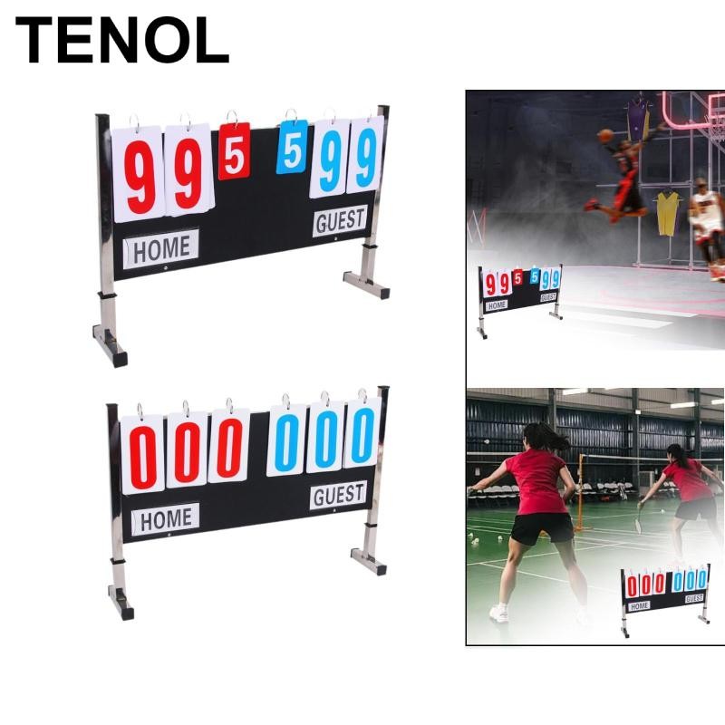 TENOL Table Score Flipper Standing Sports Scoreboard for Team Games ...