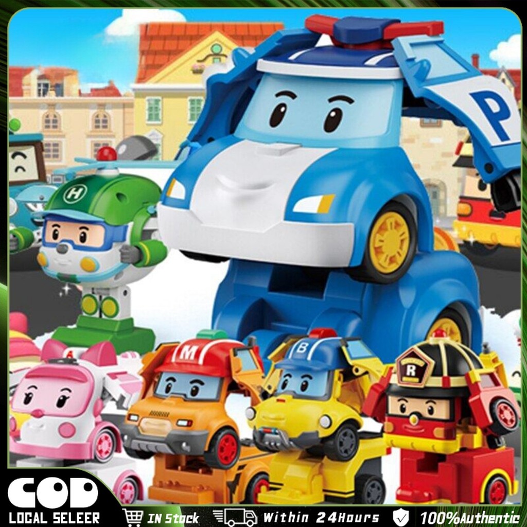 2 in 1 Poli car toy Robocar Transform Rescue Vehicle Series robot ...