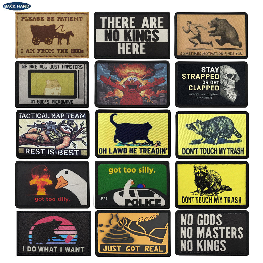 [Custom Velcro patch] HK.Interesting language Personalized pattern ...