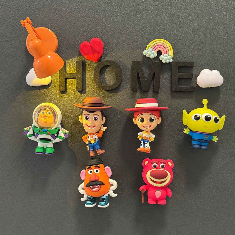 Creative Cartoon Toy Story Refrigerator Stickers Anime Buzz Lightyear ...