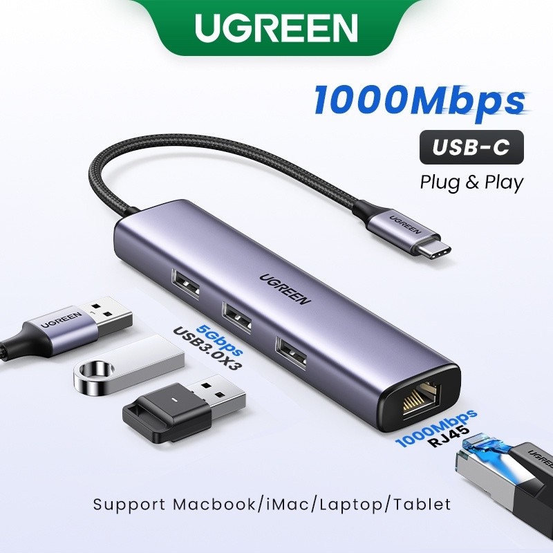 UGREEN USB Ethernet Adapter 1000Mbps USB3.0 Ethernet HUB USB HUB for ...