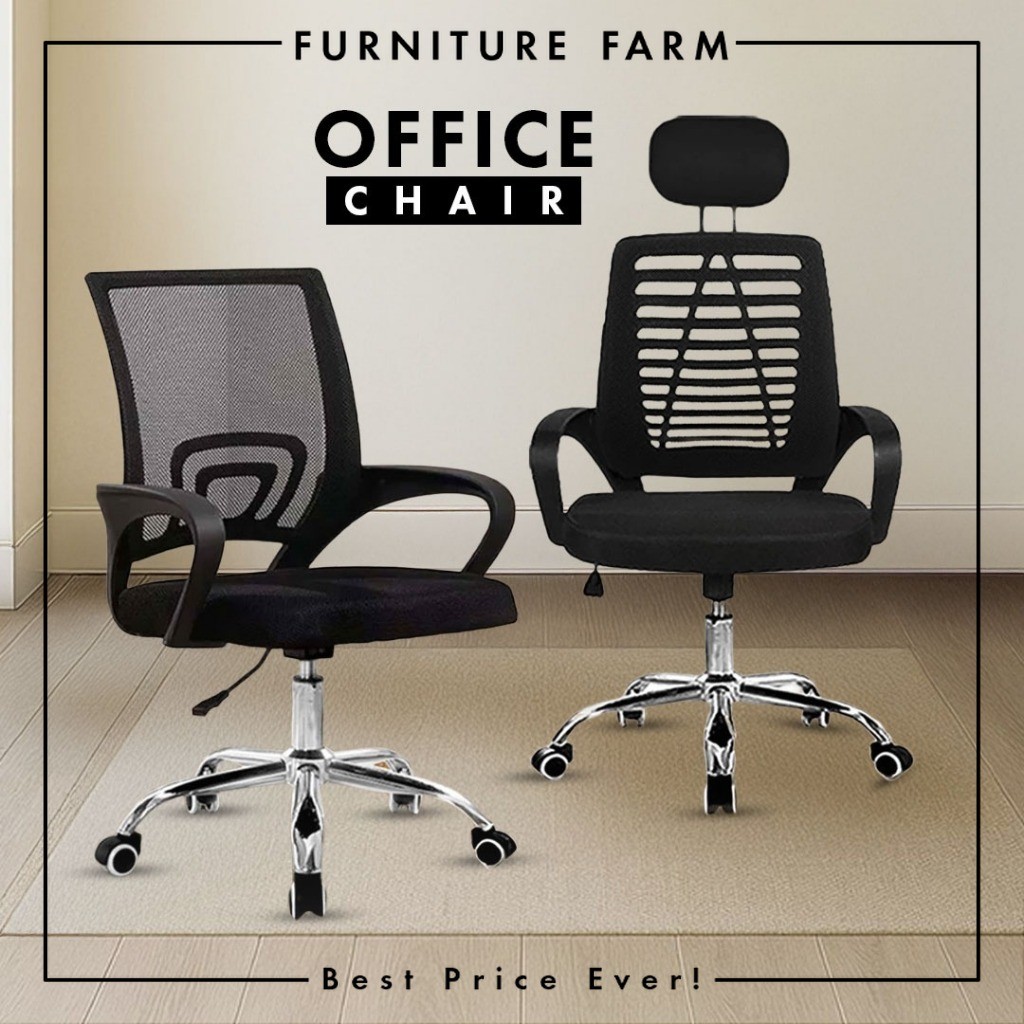 F&F: Office Chair /kerusi pejabat/study chair/kerusi belajar/kerusi ...
