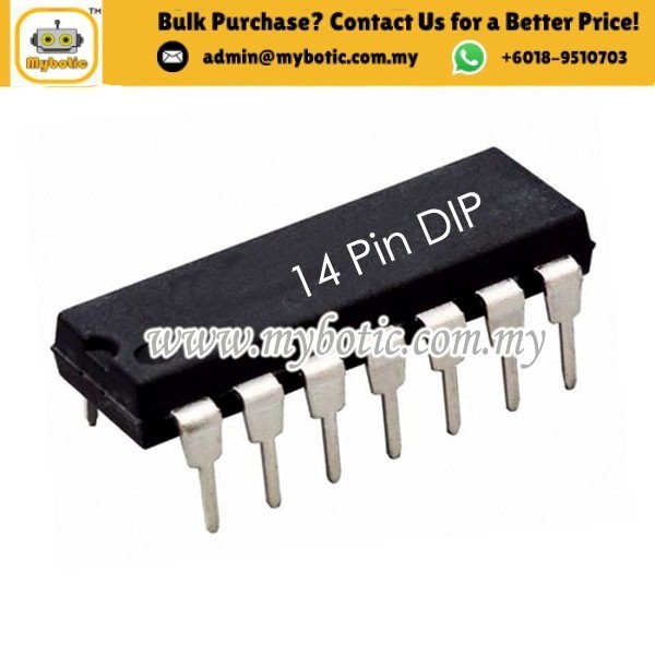 IC 74LS10 DIP 14 Triple 3-Input NAND Gate | Shopee Malaysia
