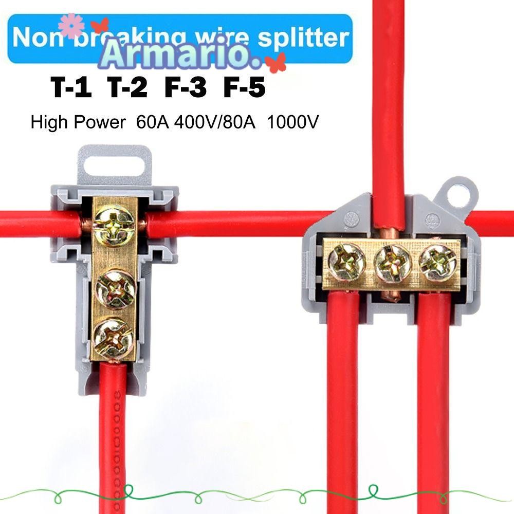 ARMARIO High Power Splitter, Large Current Conductor Brass Quick ...