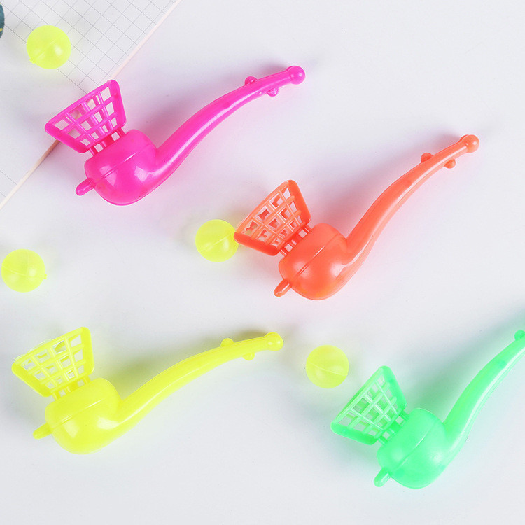 Classic Floating Blow Balls Tube Toy Plastic Suspension Children Kids ...