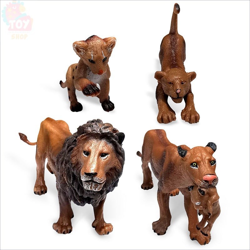 Children Science Education Cognitive Toys Simulation Animal Lion Family ...