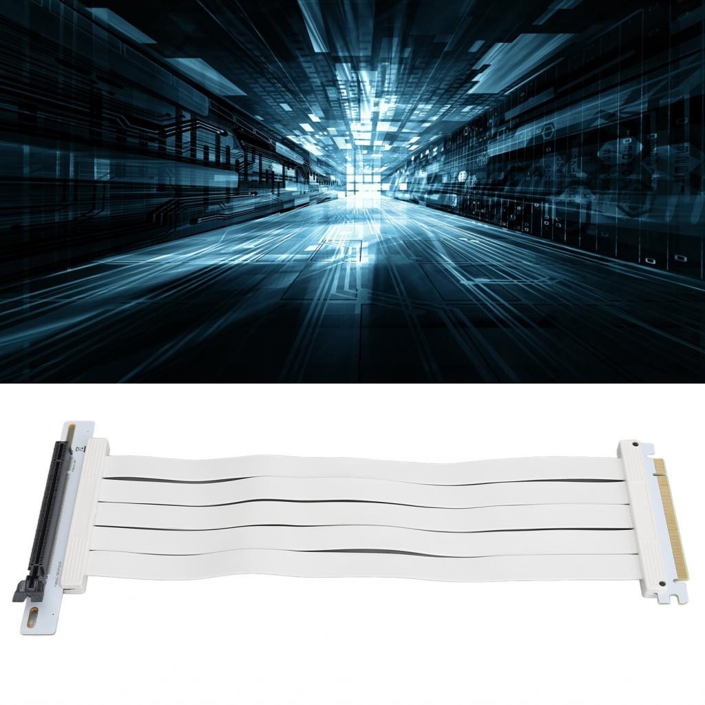 Shopp PCIE4.0 Riser Extension Cable Plug and Play EMI Free Right Angle ...
