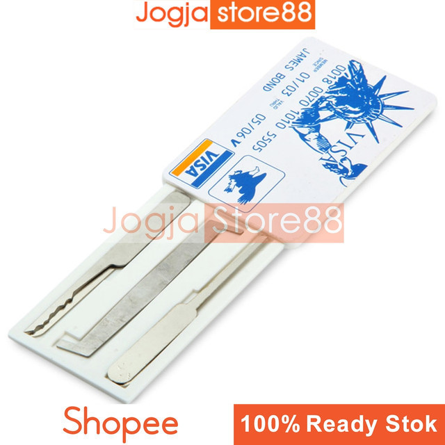 Credit Card Lock Pick Set [to open the force of the door padlock, easy ...