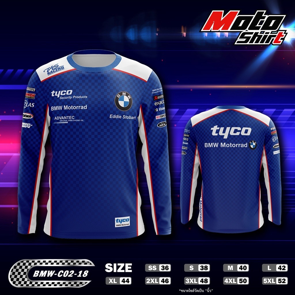 Rare Bmw Motorrad Tyco Eddie Stobart Racing Sport Racing Jersey T-shirt ...