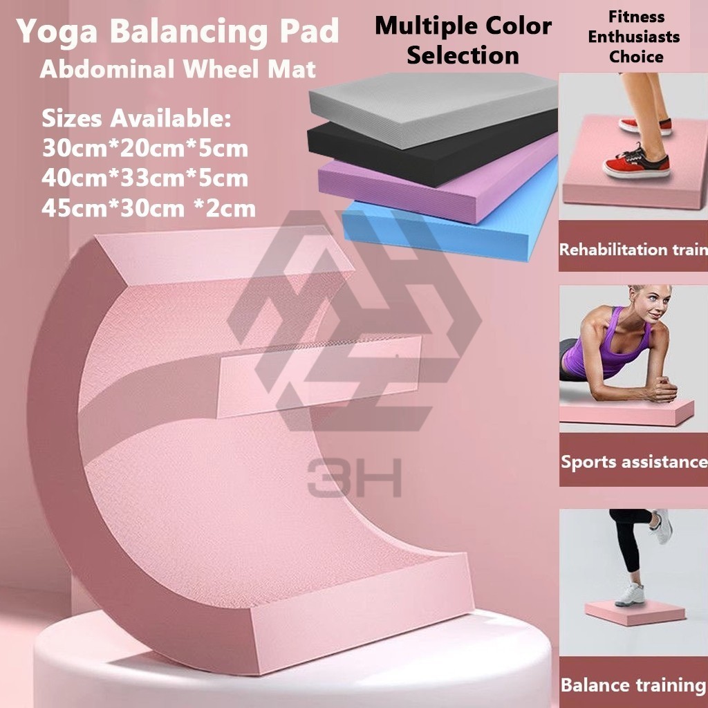 3H Pilates Balance Pad Yoga Mat Foam Exercise Pad Thick Balance Cushion ...