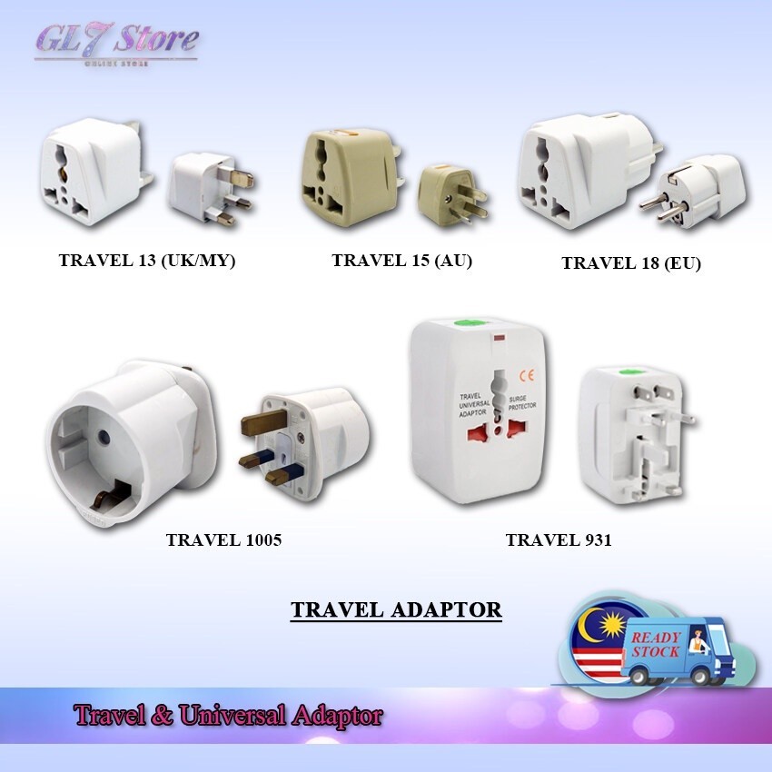UNIVERSAL TRAVEL ADAPTER / MULTI TRAVEL ADAPTER (UK / US / EU / CHINA ...
