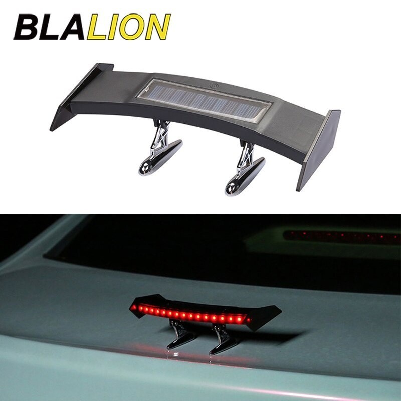 Solar Mini Tail Light for Car LED Rear Small Wing Car Modified Racing ...
