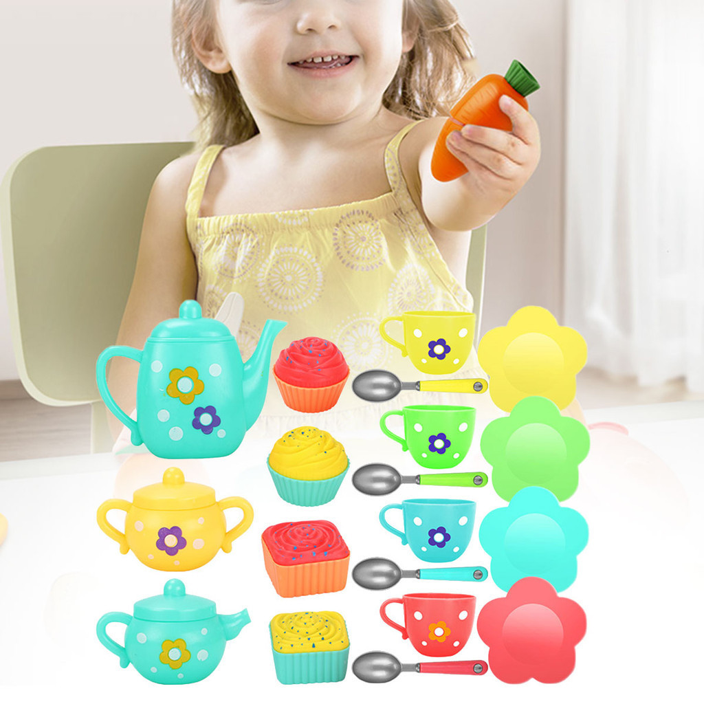 Nostalgic Children Afternoon Tea Set Toys for Girls Boys Colorful ...