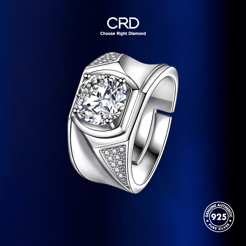 CRD Silver 925 Original Ring For Men Simple Adjustable rings Fashion ...