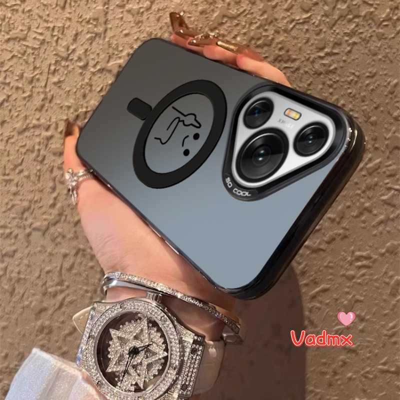 Simple Draw Character Gesture Wireless Charge Magnetic Cases For Huawei ...