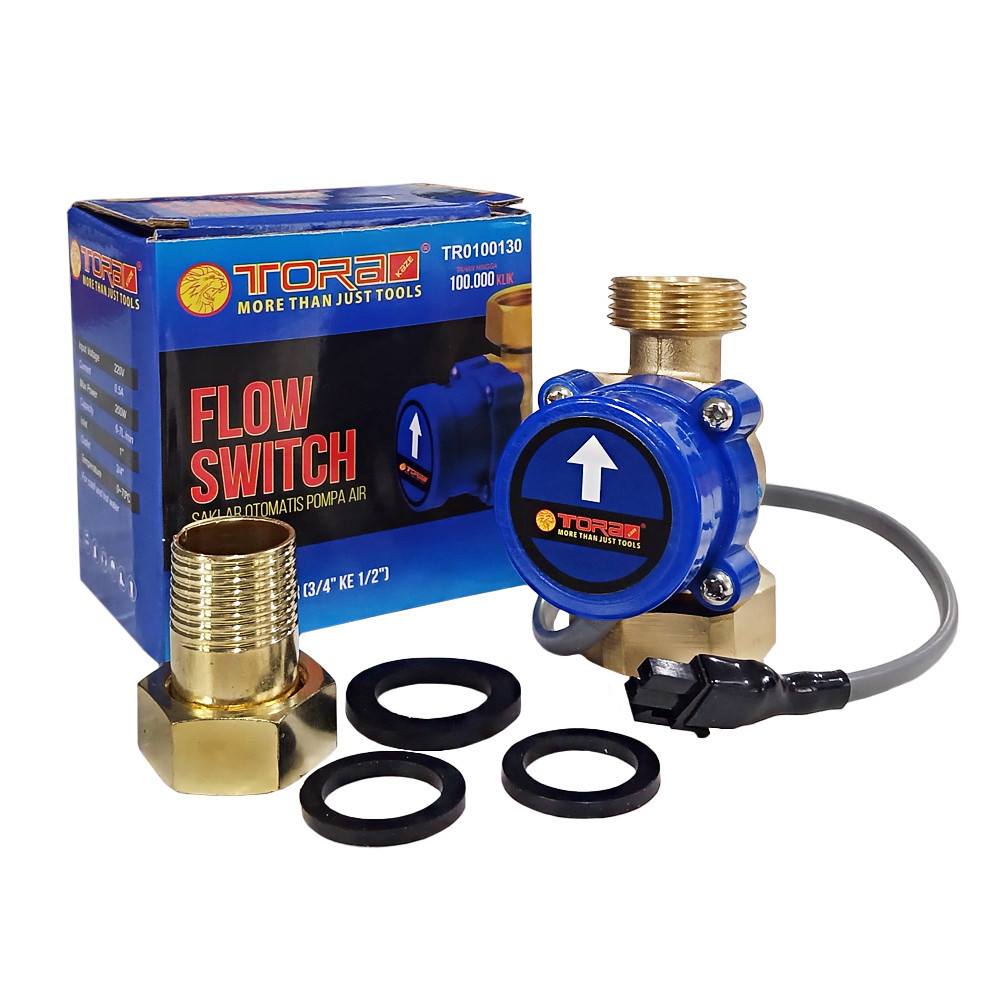 Tora Flow Switch 1” x 3/4" and 1" x 1/2" Automatic Push Pump Booster ...