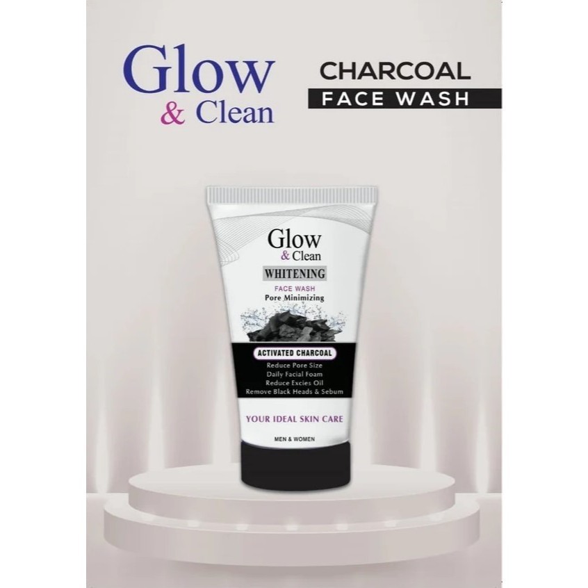 Viral Hot Glow & Clean Whitening Activated Charcoal Face Wash untuk ...