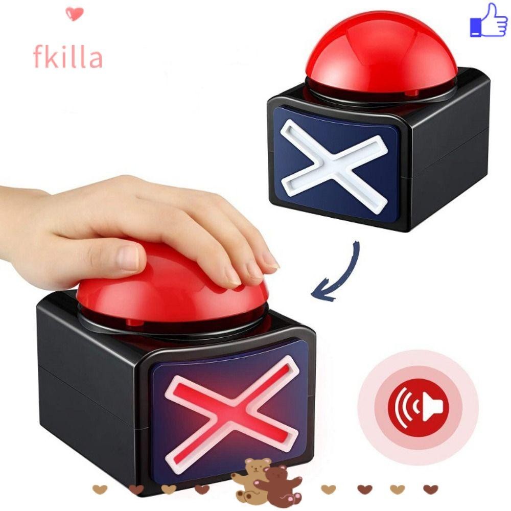 FKILLA1 Red Game Buzzer, ABS Trivia Quiz Game Answer Buzzer, Durable ...