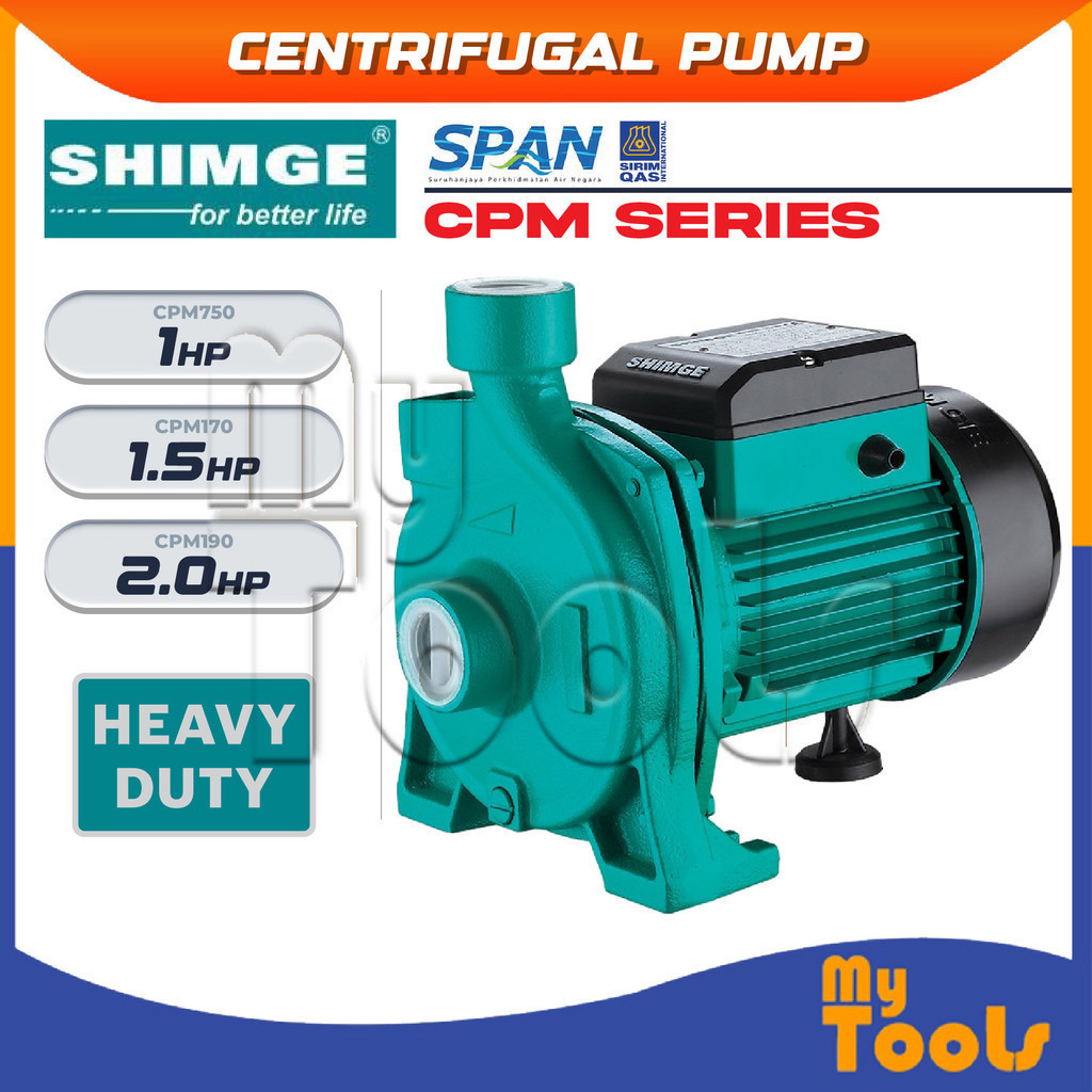 Mytools SHIMGE CPM Series Surface Pump [ CPM750 / CPM170 / CPM190 ] Centrifugal Water Pump | 1HP ...
