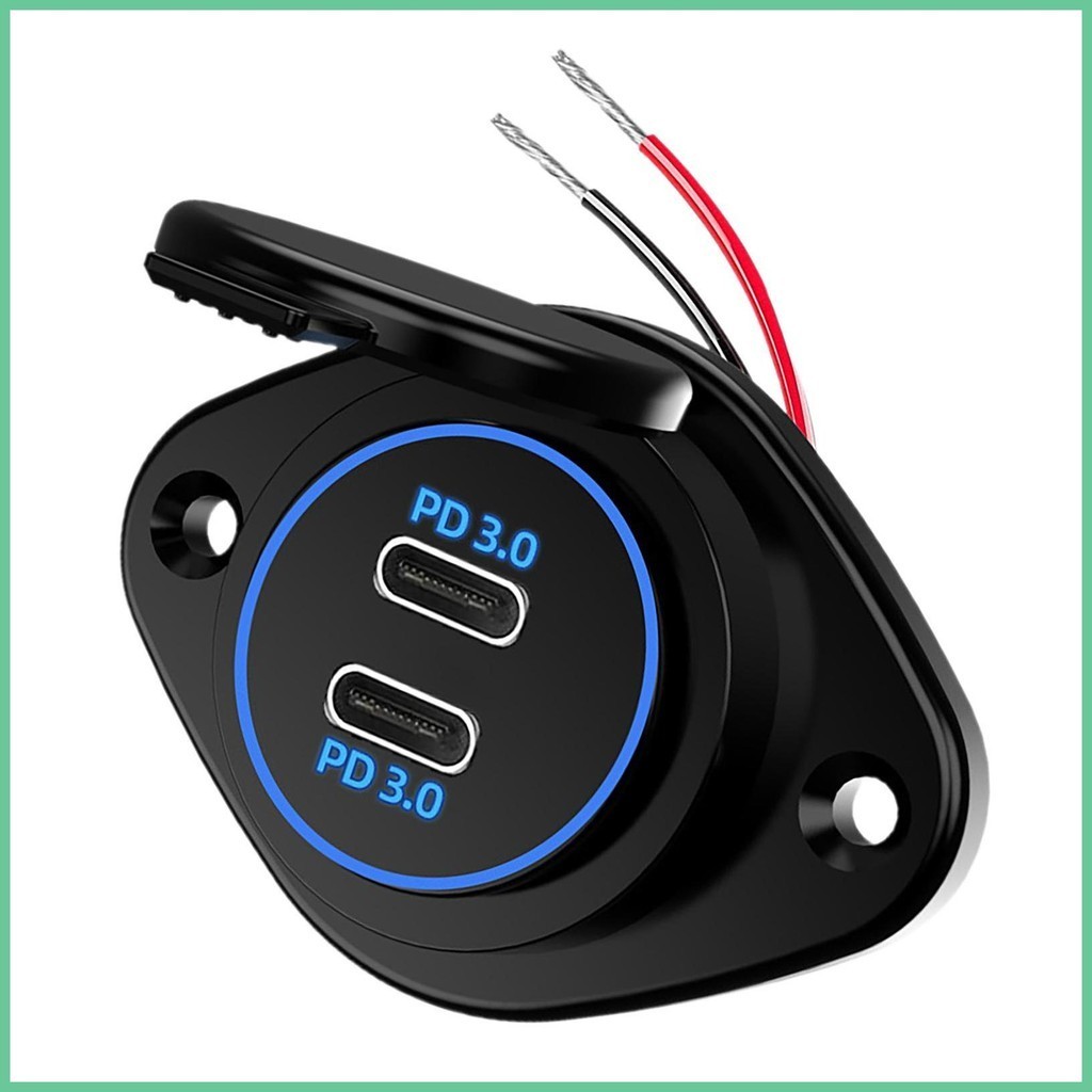 Fast Charging Car Socket USB 12V/24V 2 Ports Bus Fast Charging Socket ...