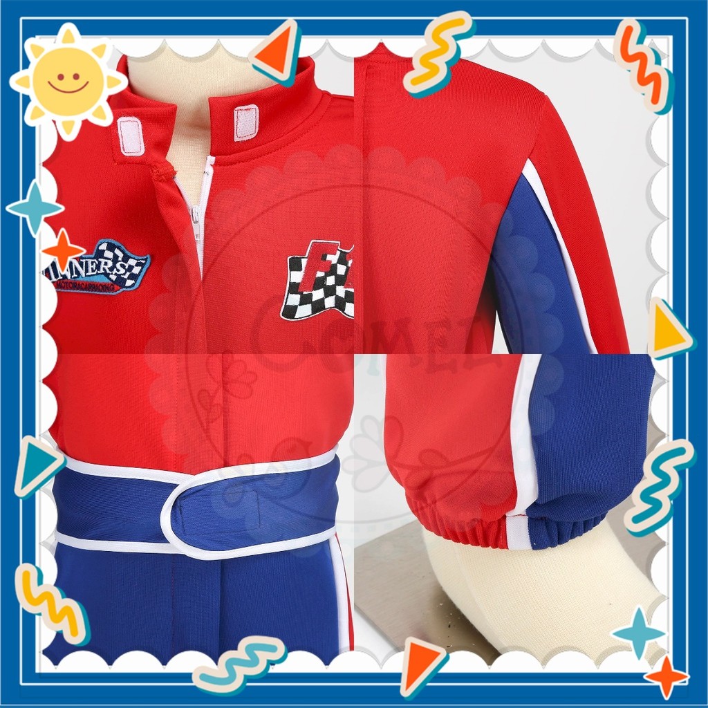 Comel Kids Race Car Driver Deluxe Jumpsuit and Hat Birthday Theme ...