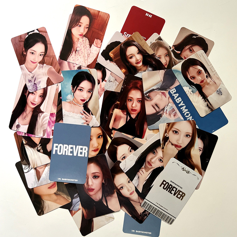 5-7pcs BABYMONSTER Signed Polarid FOREVER Lomo Cards BABYMONS7ER Album ...