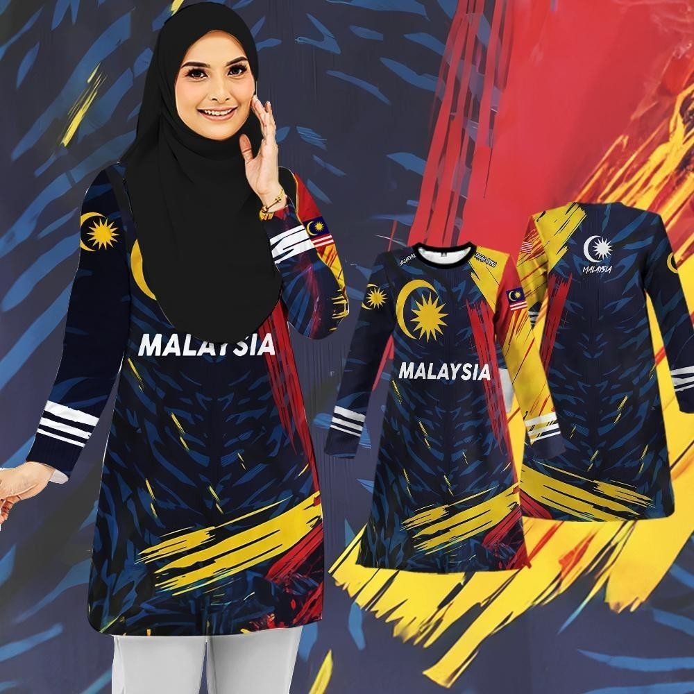 2024 Baju Merdeka Malaysia Independence Day Muslim Sportswear Casual ...
